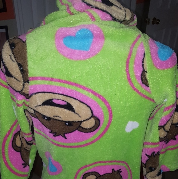 Pajamas | 3 For 12 Kids Snuggle Housecoat With Monkeys | Poshmark